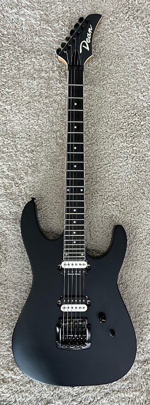 Dean MD24 Select Electric Guitar w/Hybrid Kahler, Black Satin | Reverb