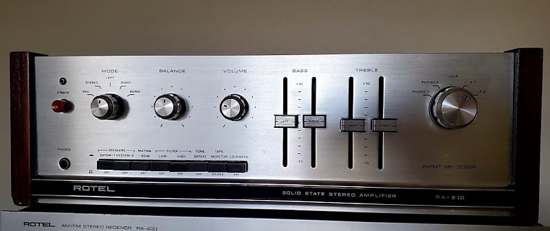 Vintage Stereo Integrated Amplifier Rotel RA-610 | Reverb