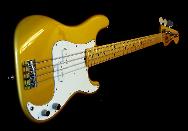 Fender Precision Bass Rare Brilliant Gold Finish Precision | Reverb