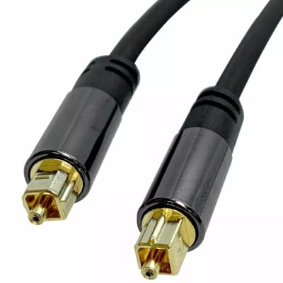 15 Ft Optical Digital Audio Fiber Optic Toslink Male Cable | Reverb