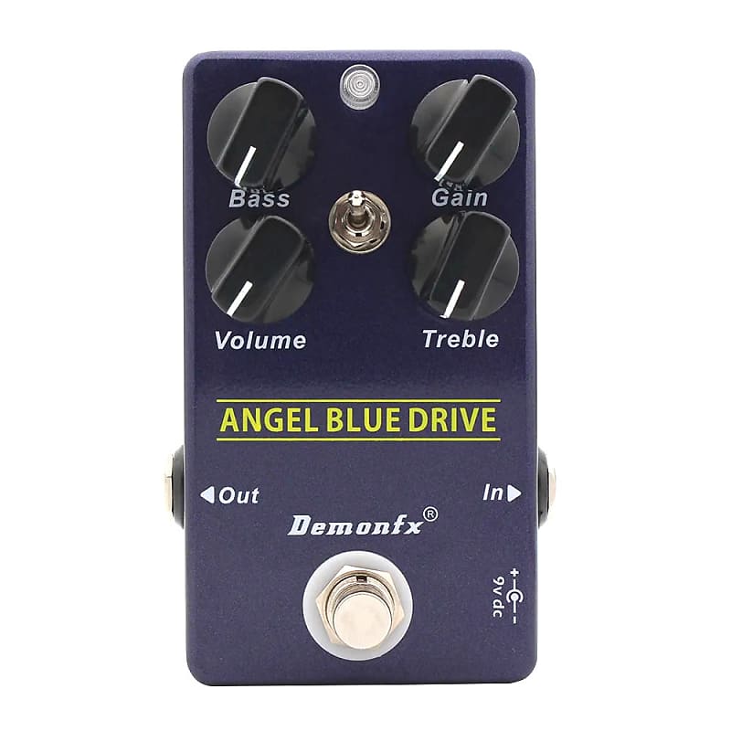 Demonfx ANGEL BLUE DRIVE Guitar Effect Pedal Overdrive With 2 | Reverb