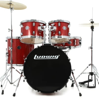 Rogue RGD0520 5-Piece Complete Drum Set Dark Red | Reverb