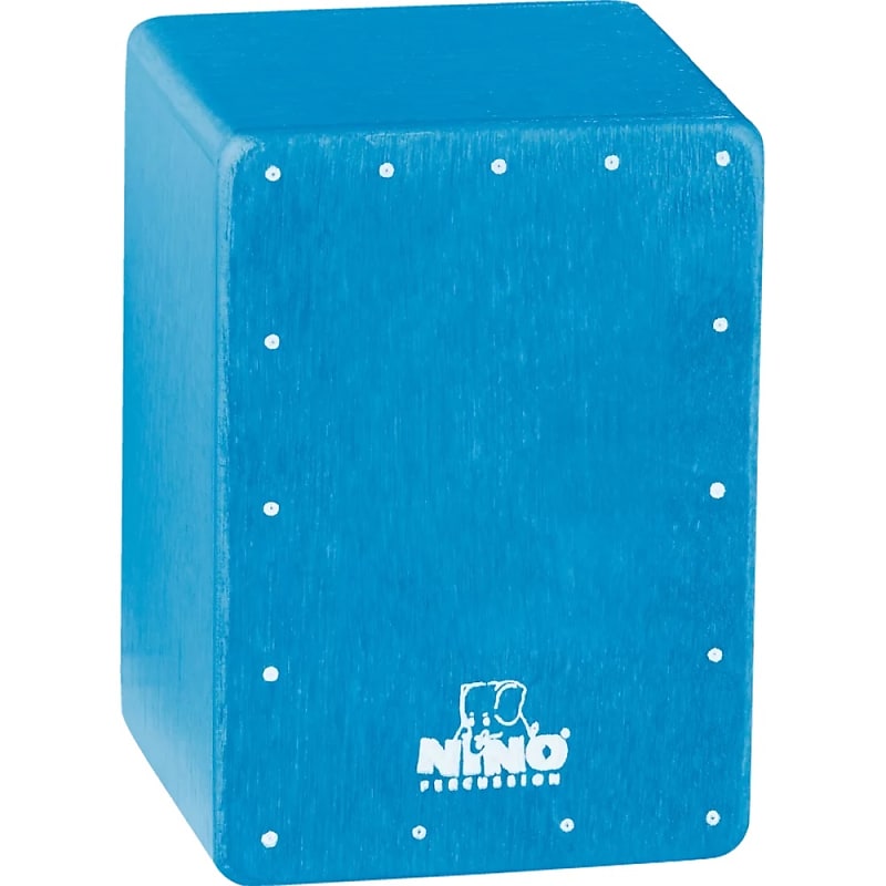 NINO® Mini Cajon Shaker baltic birch, blue | Reverb