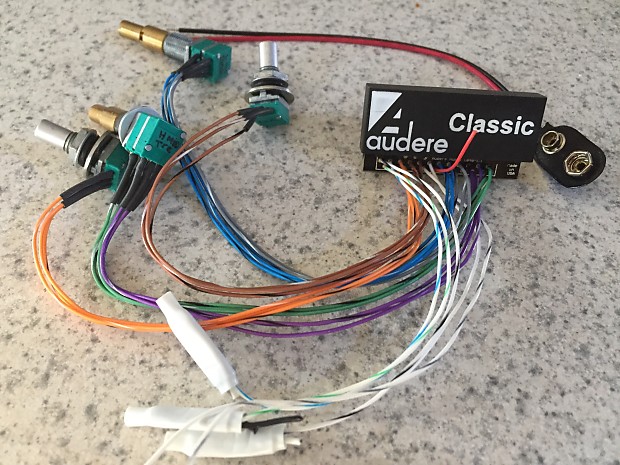 Audere Classic 4-band onboard bass preamp | Reverb