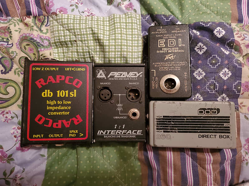 RapCo, Peavey, DOD Direct Box Bundle DB 101sl | Reverb