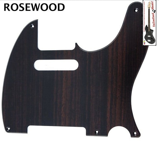 New Pickguard TELECASTER Faux Rosewood " 1ply PVC Guitar Tele | Reverb