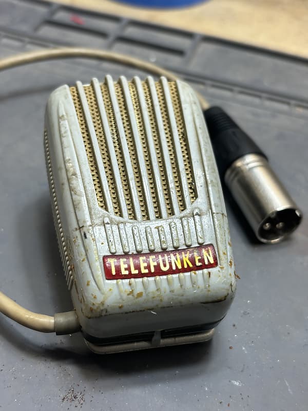 Vintage Telefunken dynamic Microphone with Nuetrik style | Reverb