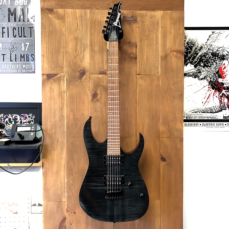 2018 Ibanez RG6003FM Transparent Gray Flat w/Hard Case - Free | Reverb