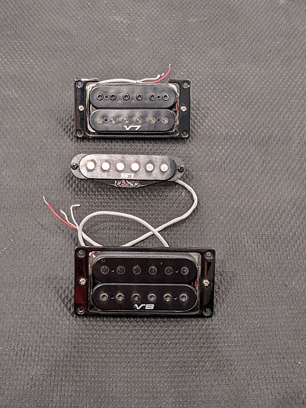 Ibanez V7 S1 V8 Pickup Set With Rings And Screws Black | Reverb