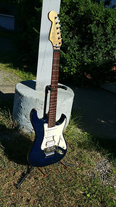 Squier Showmaster Royal Blue 1999 With Floyd Rose | Reverb