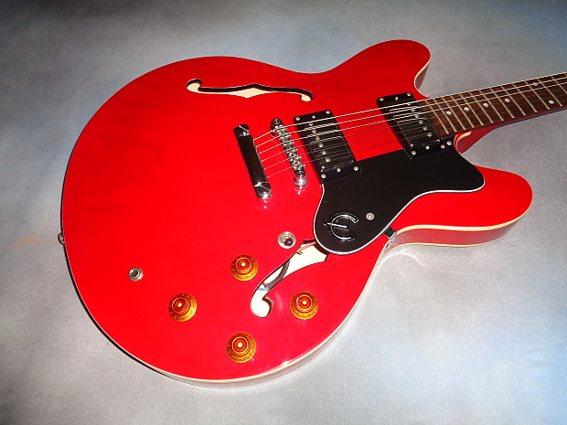 Epiphone ES-335 Dot Reissue 2001 Cherry Red | Reverb