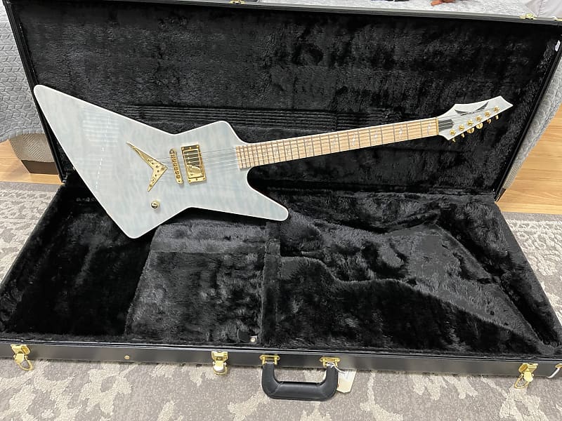 Dean Z Custom Quilt Top Trans White new other USA made Pearl | Reverb