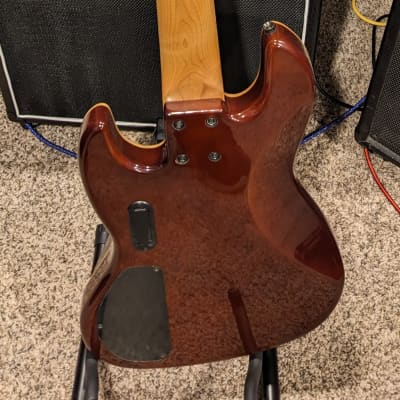 IYV 5-String Jazz Bass - Active PJ Pickups Flame Maple Top | Reverb