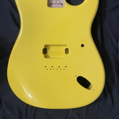 Warmoth Strat Body 2018 or so - Graffiti Yellow | Reverb