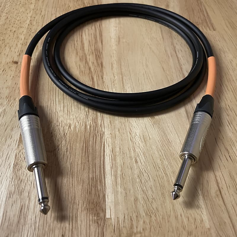 6ft. 1/4" TS Male (Unbalanced) Instrument Cable (Orange) | Reverb