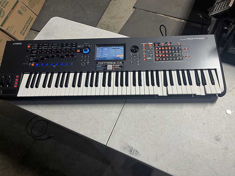 Yamaha Montage 7 76-Key Flagship Synthesizer, 4 damaged keys, | Reverb