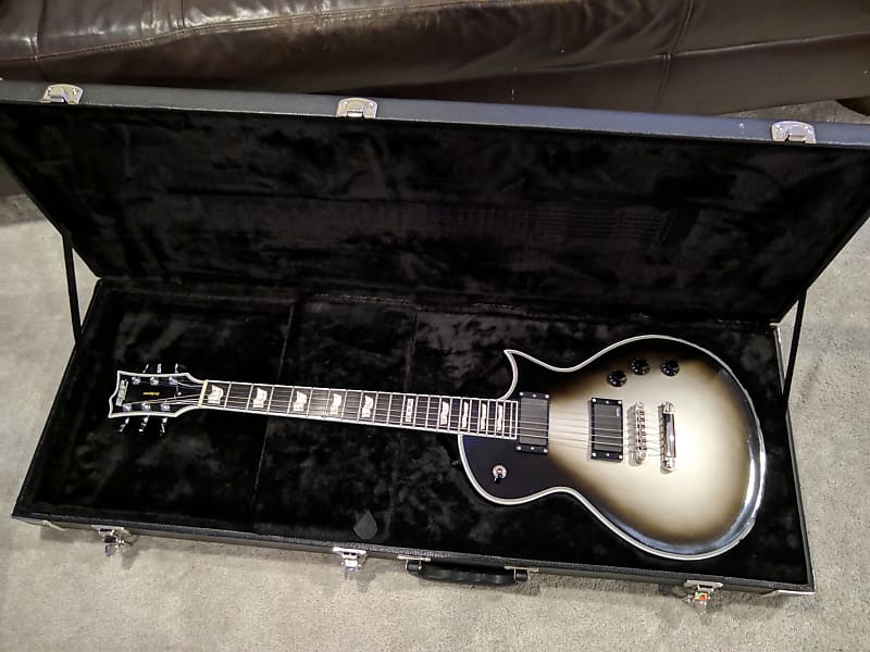 ESP Standard Eclipse Silverburst w/ Ebony Fretboard Silver | Reverb