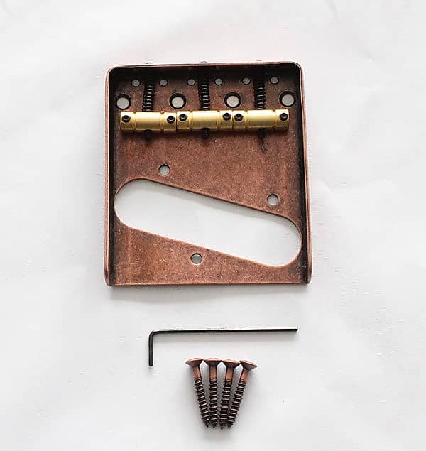 Antiqued Bronze finish,Tele Bridge,Brass Saddle,3 saddle | Reverb