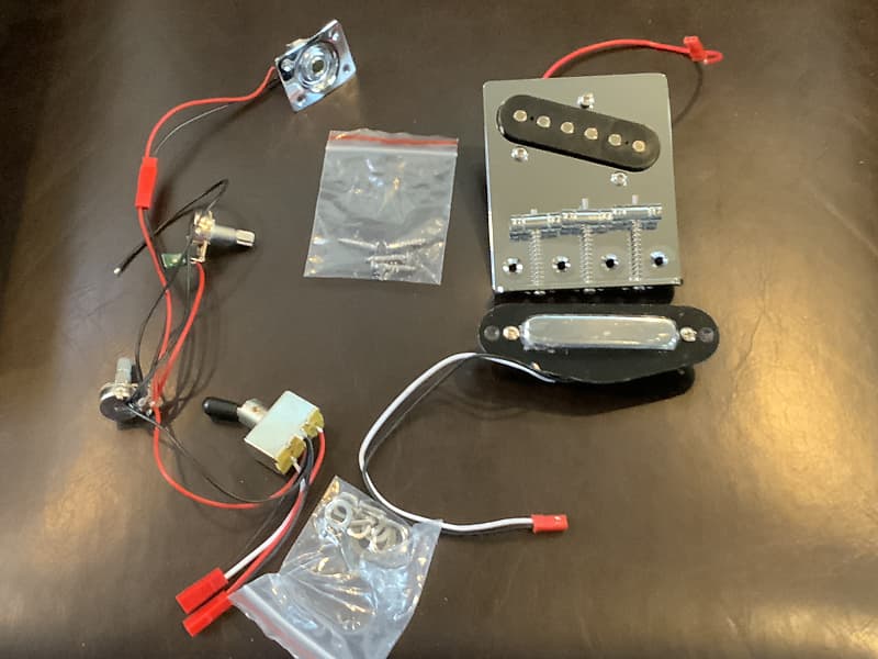 Round Switch Modern Telecaster Pickup, Pot, and Plate Set | Reverb