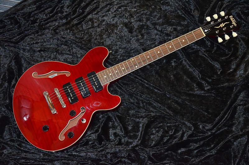 Vintage AV3 semi acoustic by Trev Wilkinson=rare 3x P-90 | Reverb