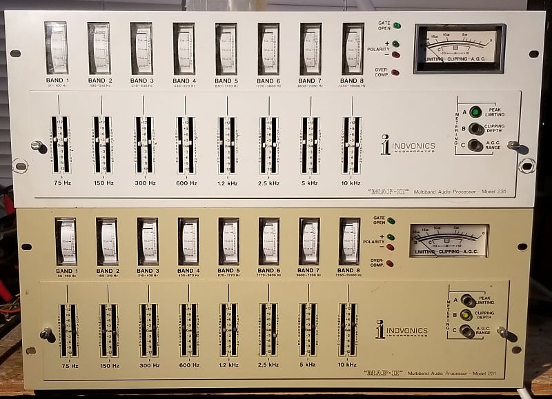 2 Inovonics MAP II 231 Multiband 8 Band Compressor Limiter | Reverb