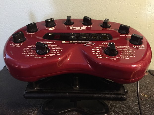 Line 6 Pod With Rare Stand V 2.0 current Red | Reverb