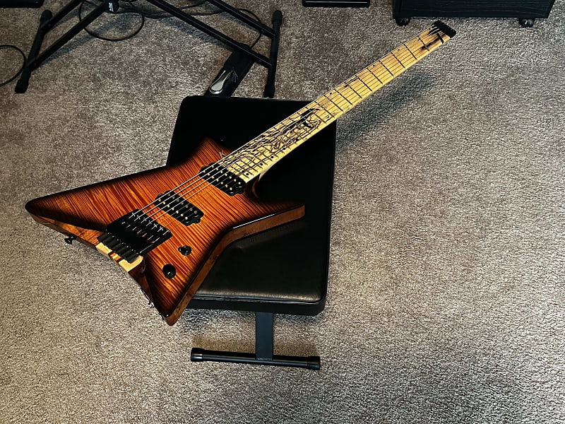 Kiesel Lightspeed Multiscale 7 2023 - Yellow Saber (Flamed | Reverb