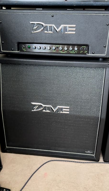 Dime D100 Amp Head and D412 Half Stack Cabinet - 2010 - Black | Reverb