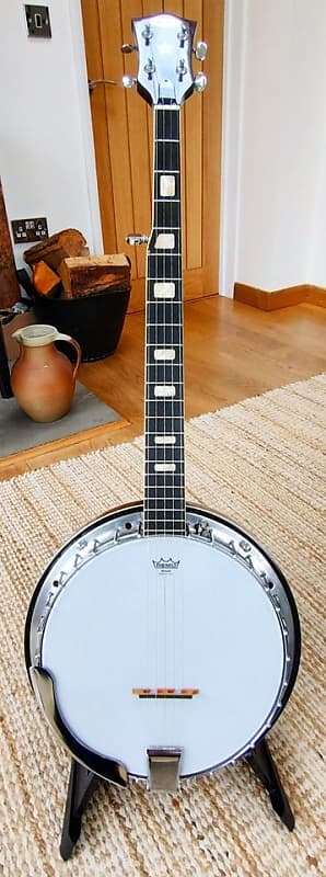 Sheltone Golden Eagle 5 String Banjo Early '70s - Mahogany | Reverb UK
