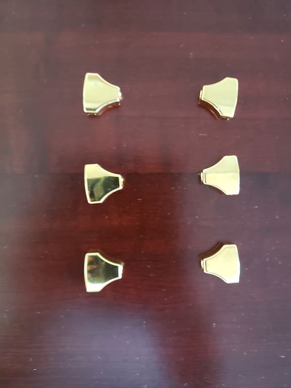 Hipshot Guitar Tuning Machine Hex Buttons Gold 1 Set | Reverb