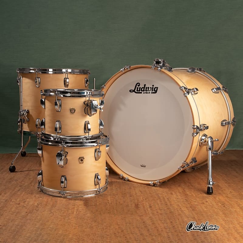 Ludwig Classic Maple 4-Piece Shell Pack, Natural Maple Finish | Reverb