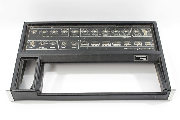 Moog MicroMoog Front Panel End Cheek Assembly Synthesizer | Reverb