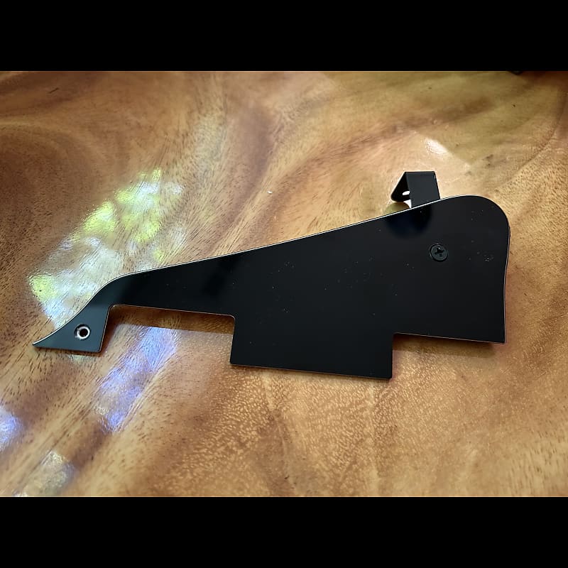 Unbranded 3-ply black LP style scratch plate w/ arm | Reverb