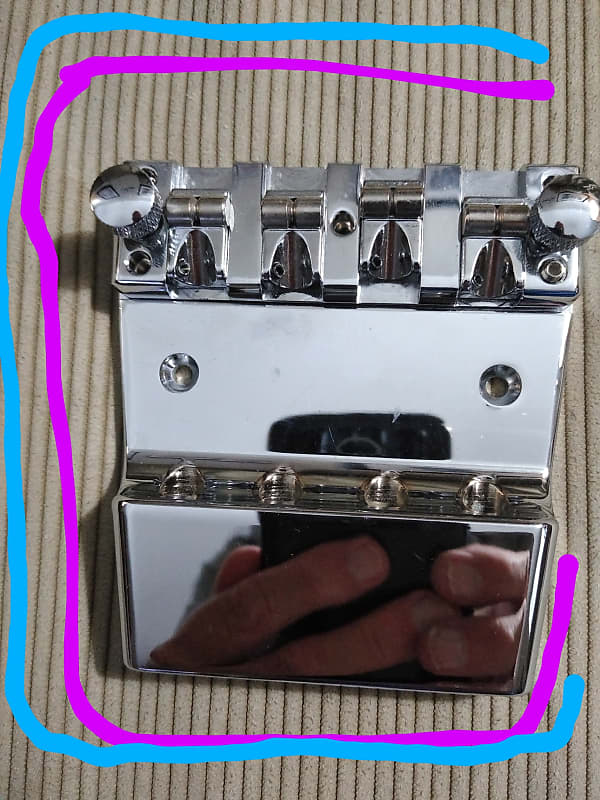 Allparts Rickenbacker Bass Bridge 2020 Nickel | Reverb