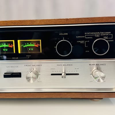 Vintage Sansui QS-500 Quadraphonic Synthesizer & Rear | Reverb