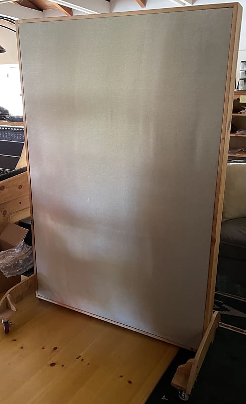 Custom Made Gobo Acoustic Panel on Wheels Studio Sound | Reverb
