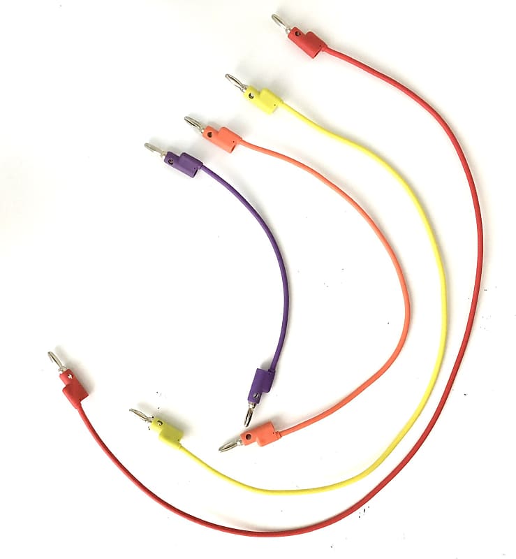 Banana patch cables pack 4 | Reverb