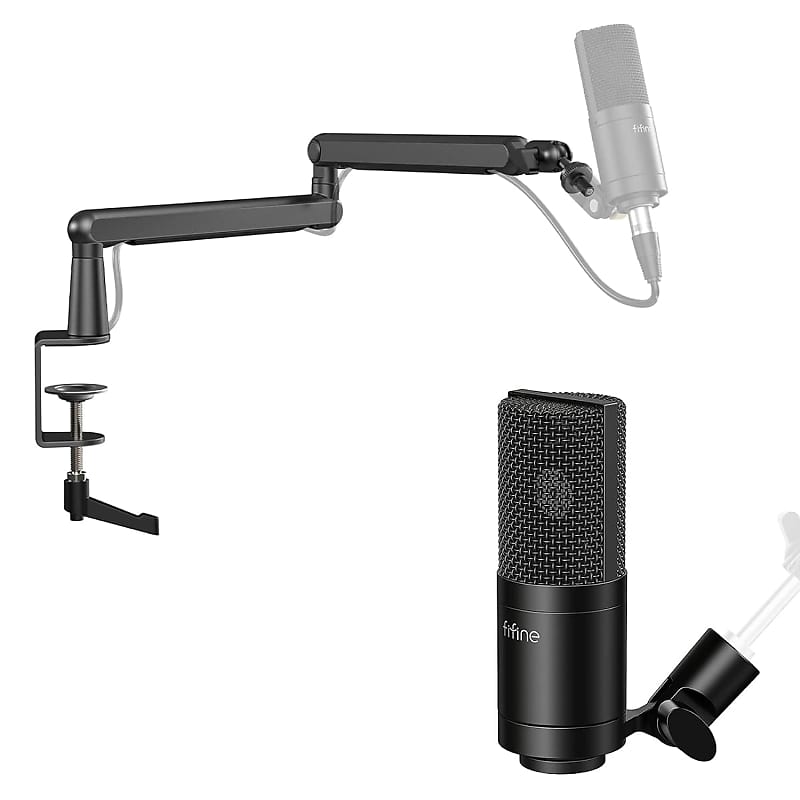 Xlr Condenser Microphone And Microphone Arm Stand,Cardioid | Reverb