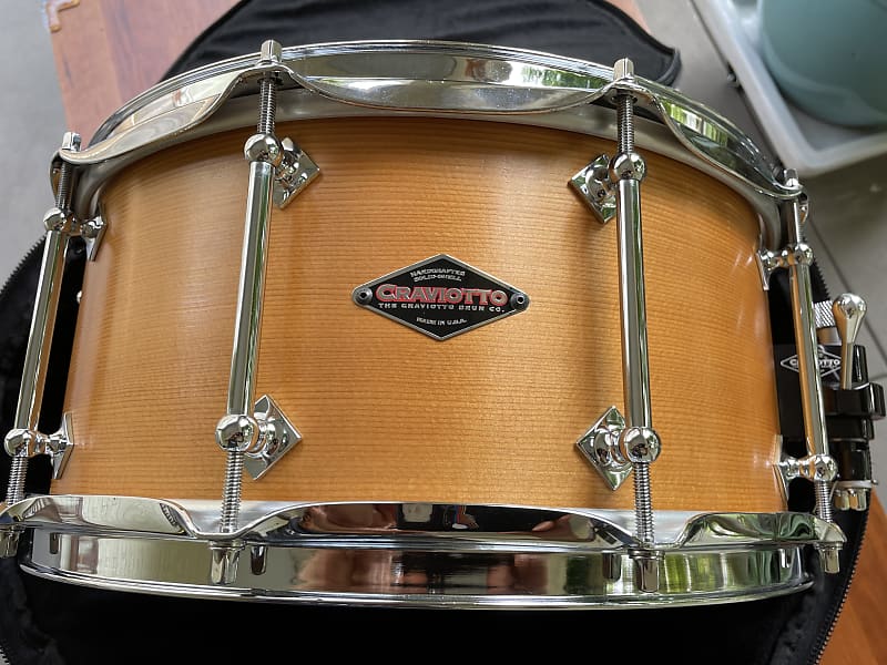 Craviotto 2014 Custom Shop Solid Sitka Spruce Snare Drum | Reverb