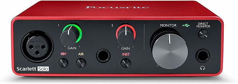 Focusrite Scarlett Solo 3rd Generation Audio Interface | Reverb