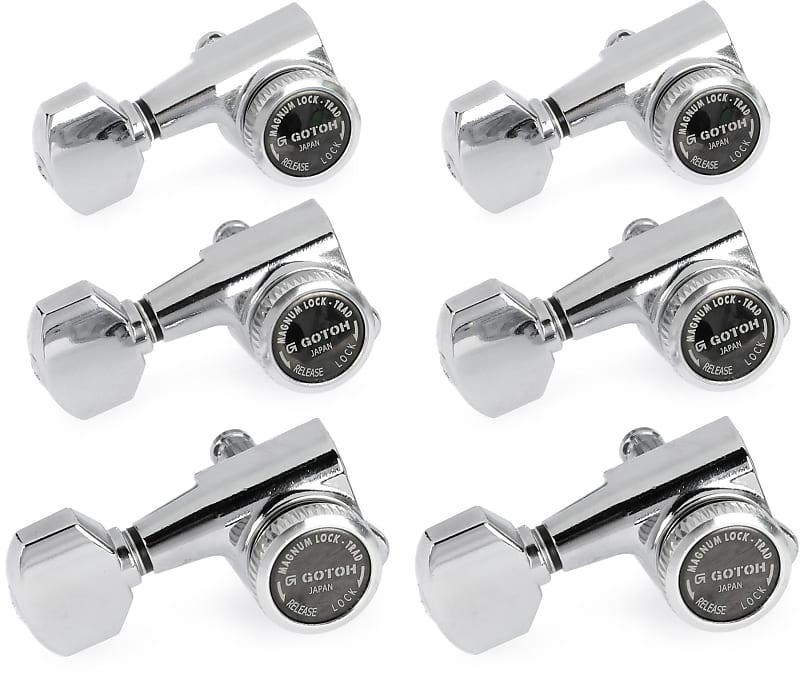 Gotoh SG381-07 MG-T Locking Tuners - 6 In-line Left-handed | Reverb