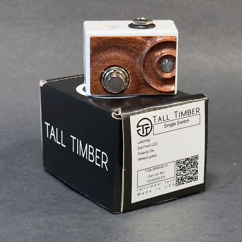 Tall Timber Single Switch, Latching Footswitch, Matte White | Reverb