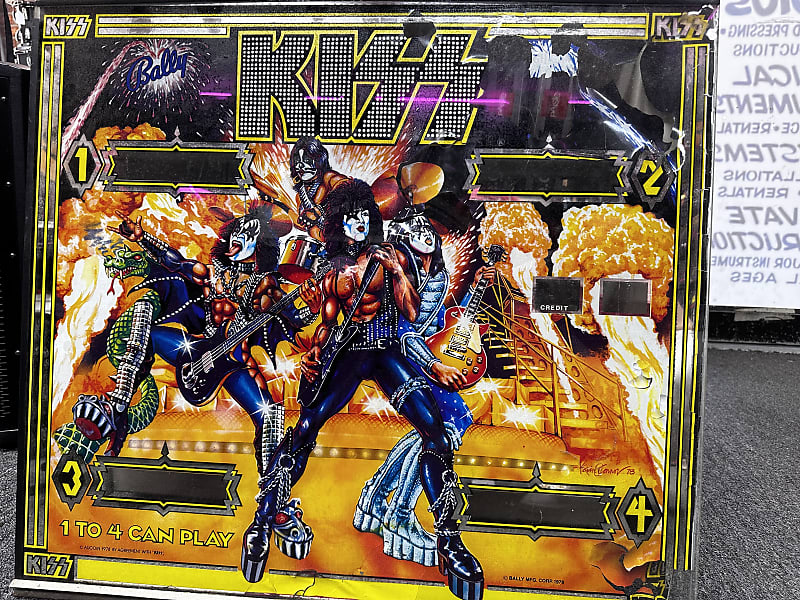 KISS Original Vintage Framed Glass Poster (AS IS) | Reverb