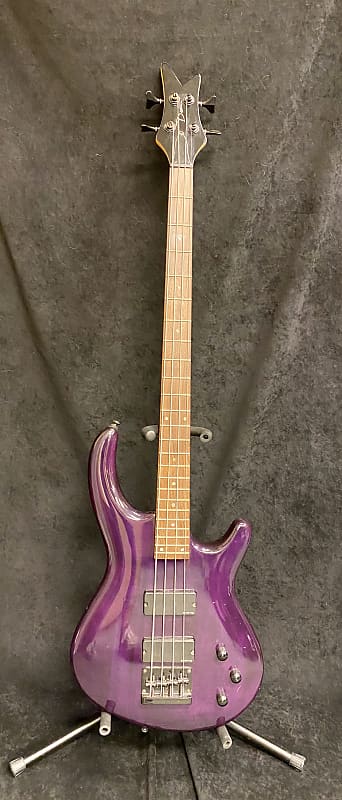 Dean Edge 4 Bass w/EMG-Hz Pickups Trans Purple | Reverb
