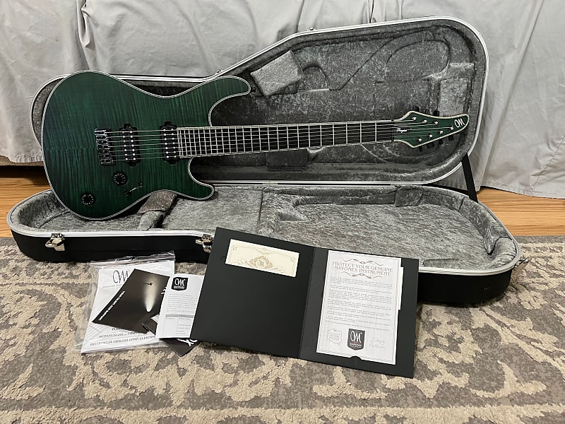 Mayones Regius 7M / T-EGRN 2012 Trans Emerald Green Matte 7 | Reverb