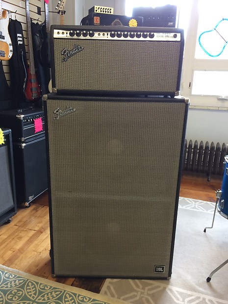 Fender Dual Showman Reverb Stack Black Tolex | Reverb