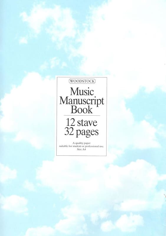 Manuscript Book - 12 Stave - 32 Page Stitched | Reverb