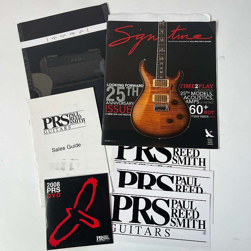 Paul Reed Smith PRS Guitar Catalog/Sticker/DVD Lot, Original | Reverb