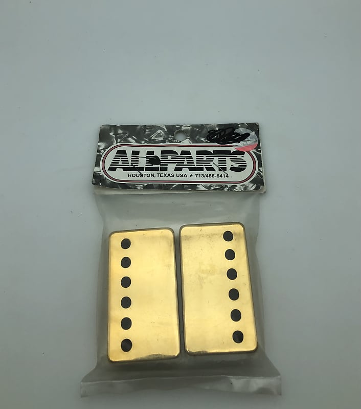 Allparts NOS Gold Humbucker Pickup Covers Modern Bridge | Reverb