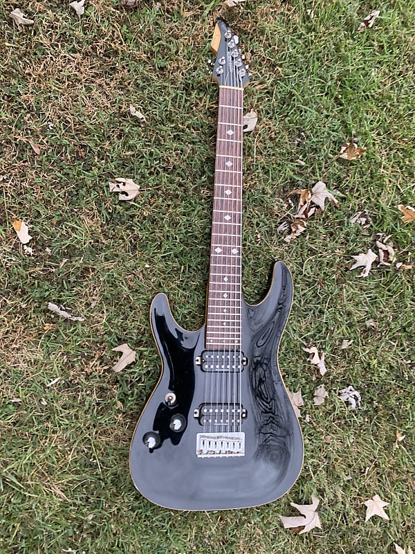 Schecter left handed 7 string Diamond series 7 string 1998 | Reverb